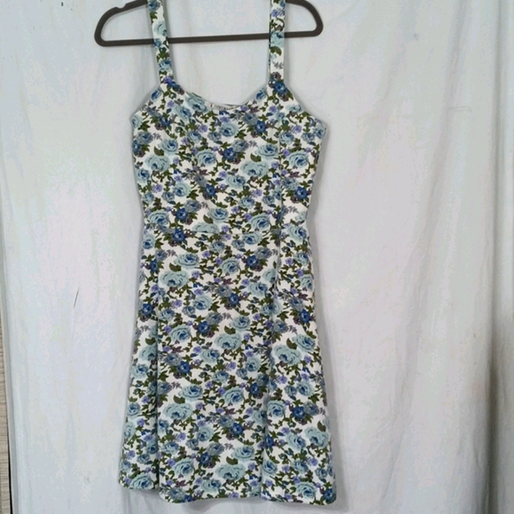 Toms | Dresses | Vintage Toms Fit And Flare Floral Skater Midi | Poshmark